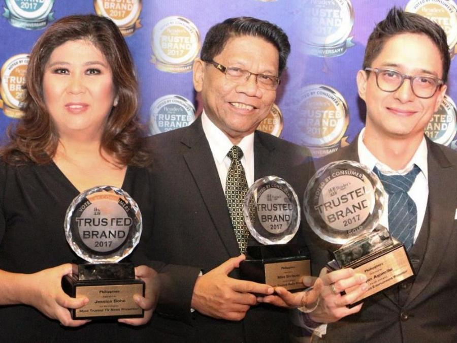 GMA Network wins top honor in 2017 Reader's Digest Trusted Brands ...