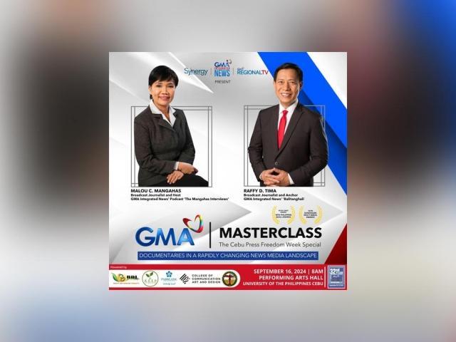 Award-winning 'GMA Masterclass' back for Cebu Press Freedom Week | GMA ...