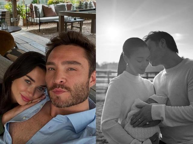 Ed Westwick and wife Amy Jackson celebrate the birth of their first child | GMA Entertainment