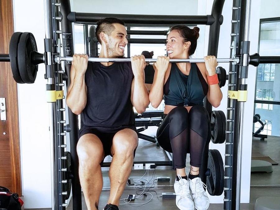 Solenn and Erwan Heussaff, very proud of Raymond Gutierrez's body ...