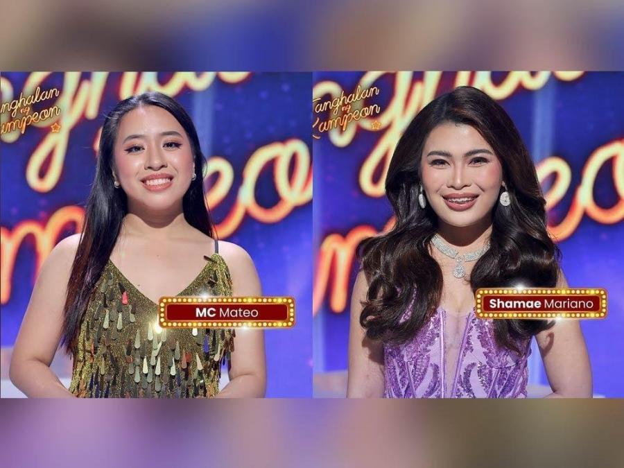 MC Mateo at Shamae Mariano, panalo sa back to back tapatan sa 'Tanghalan ng Kampeon' grand ...