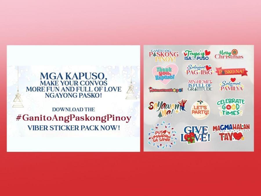 GMA Network 2024 Christmas Station ID stickers, available na sa Viber! | GMA Entertainment
