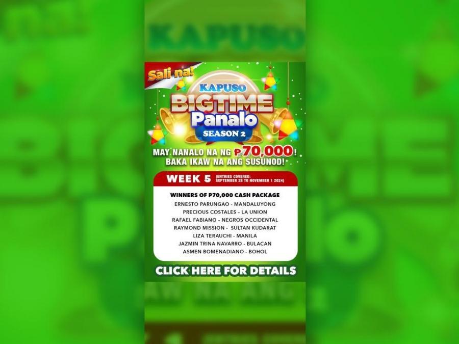 Over 10 Million Pesos Worth of Prizes in GMA Network's Kapuso Bigtime ...