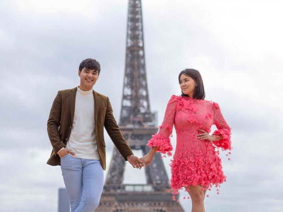 Mikee Quintos at Paul Salas sa set ng 'The Write One' magdiriwang ng ...