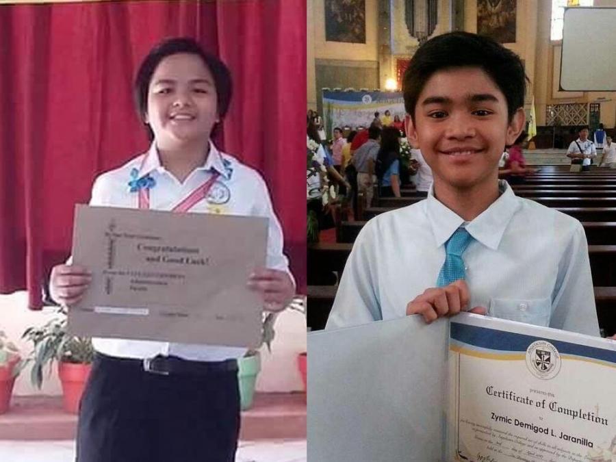 Marc Justine Alvarez and Zymic Jaranilla graduate from elementary | GMA ...