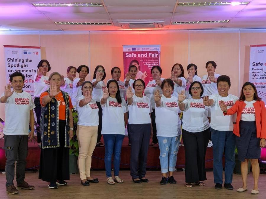 Women OFWs bravely speak up to end violence against women