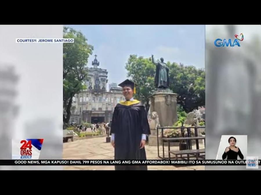 Estudyanteng fully blind, naka-graduate sa kabila ng kapansanan | GMA ...