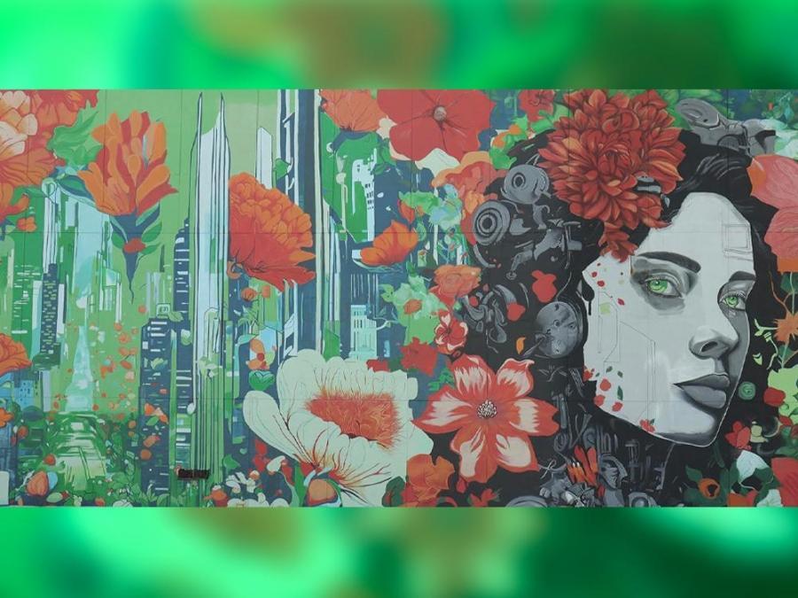 This new mural in Alabang is a colorful depiction of technology and nature