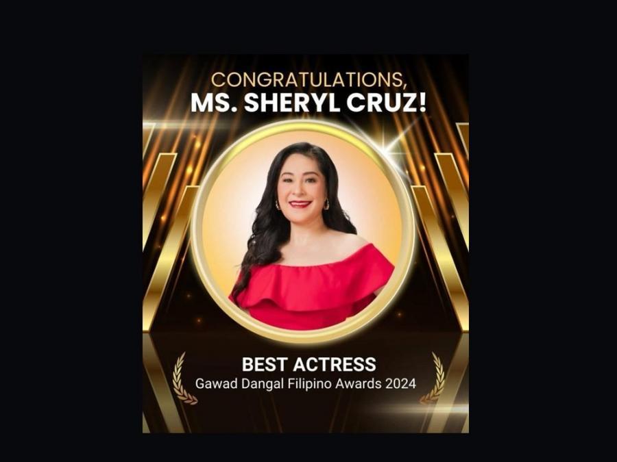 Sheryl Cruz wins Best TV Actress at Gawad Dangal Filipino Awards 2024 | GMA Entertainment