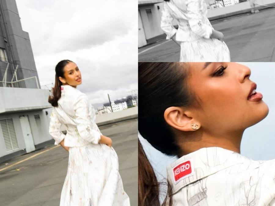 Gabbi Garcia goes for retro chic look at the 'Unbreak My Heart ...