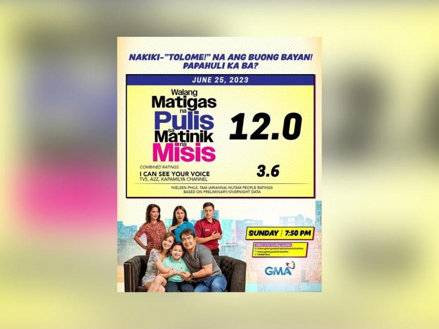 'Walang Matigas na Pulis sa Matinik na Misis,' wagi sa TV ratings! | GMA Entertainment
