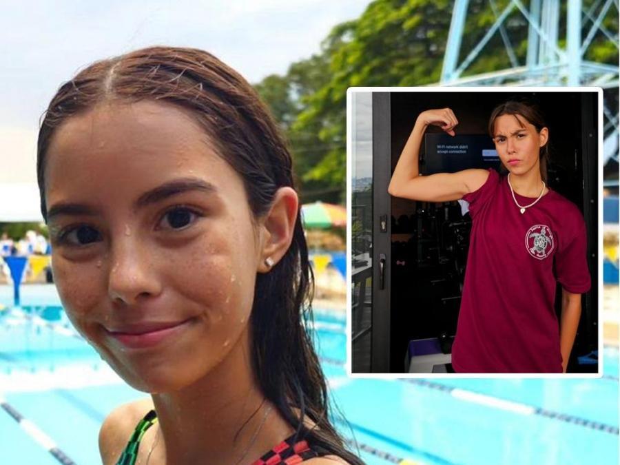 Kendra Kramer flexes her mermaid muscles