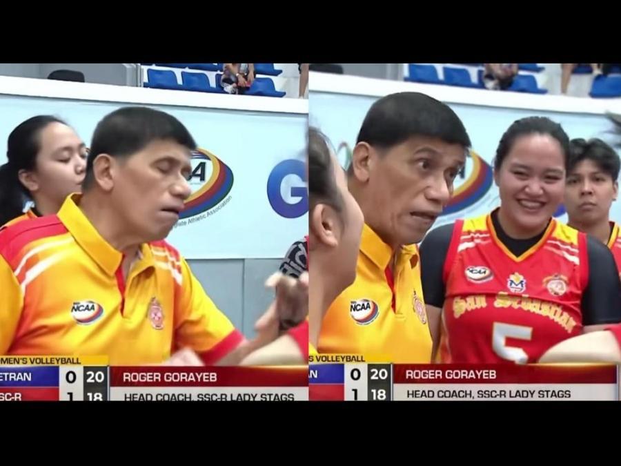 Coach Roger Gorayeb's video taken during NCAA Women's Volleyball game ...