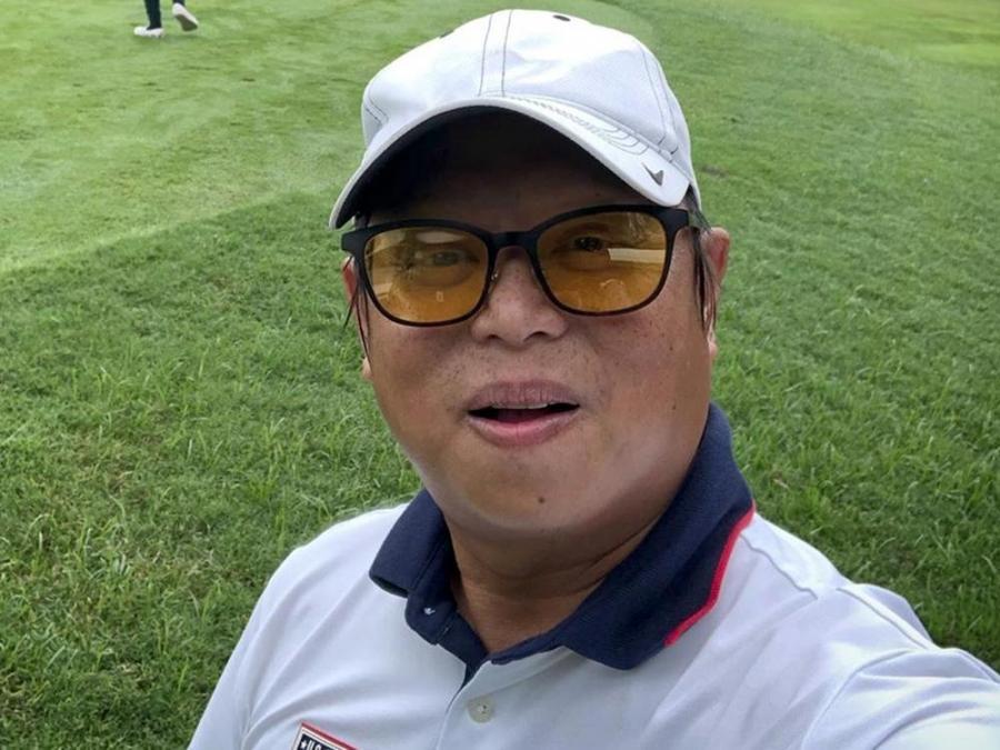 Arnold Clavio, among Aicelle Santos and Mark Zambrano's ninongs | GMA Entertainment