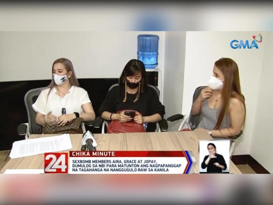 SexBomb Girls Jopay, Grace, at Aira, dumulog sa NBI para matunton ang ... SexBomb Girls Jopay, Grace, at Aira, dumulog sa NBI para matunton ang ...