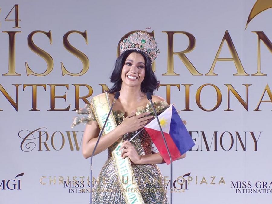 Miss Grand International 2024 CJ Opiaza gets emotional at her crowning ceremony | GMA Entertainment