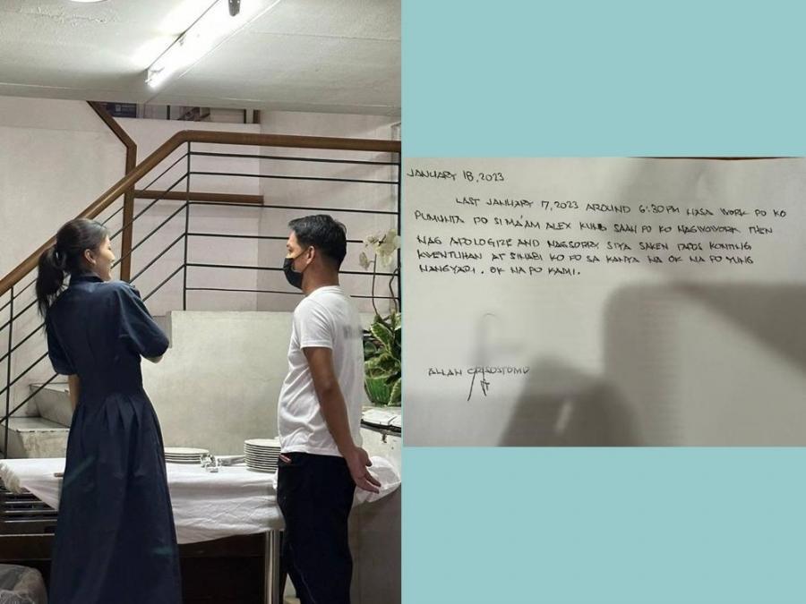 Alex Gonzaga apologizes online for "cake-smearing" incident, waiter's letter goes viral | GMA ...