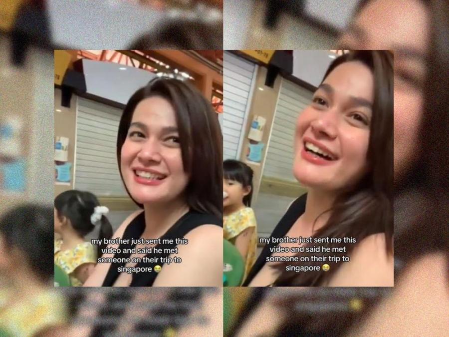 Bea Alonzo, masayang nagpa-interview sa isang bata sa Singapore | GMA Entertainment