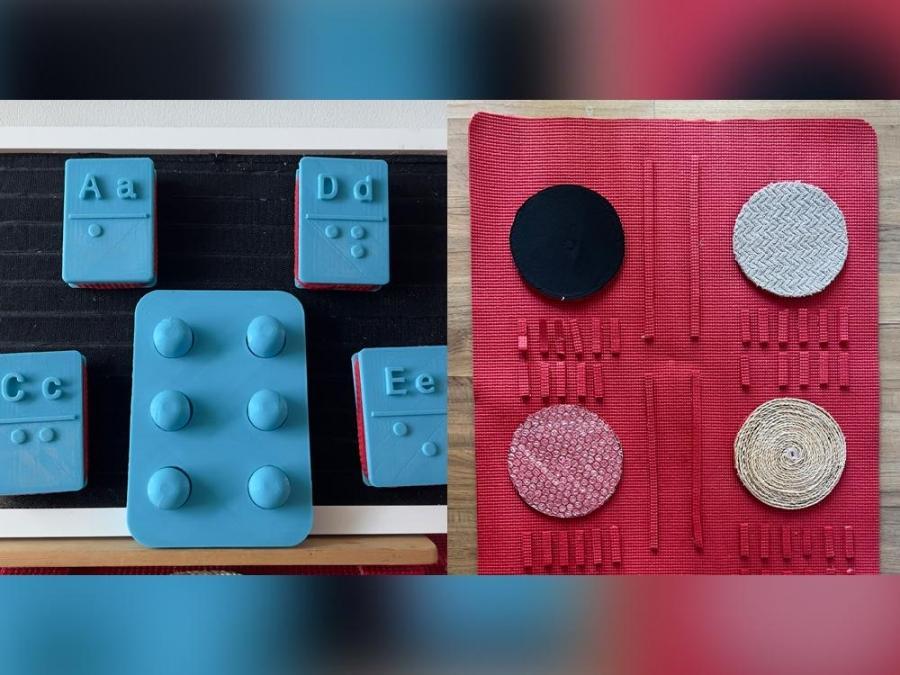 Braille learning kits assist visually impaired children