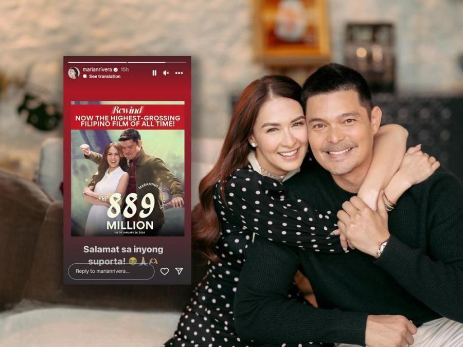 Marian Rivera thanks fans, supporters as 'Rewind' box-office sales near Php900-million mark ...