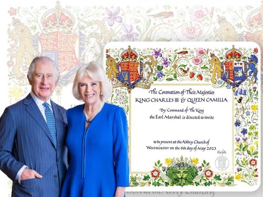 The Royal Family releases image of official invitation to King Charles ...