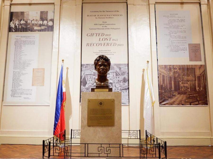 National Museum of the Philippines receives Juan Luna's bronze bust