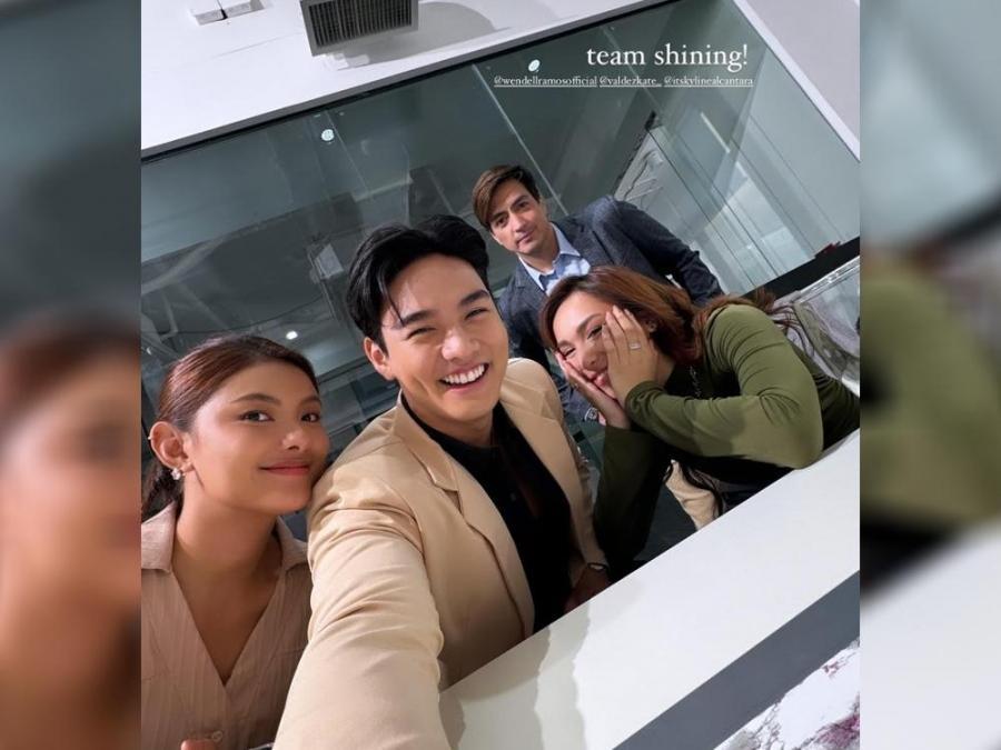 Michael Sager is all smiles with 'Shining Inheritance' co-stars Kate ...