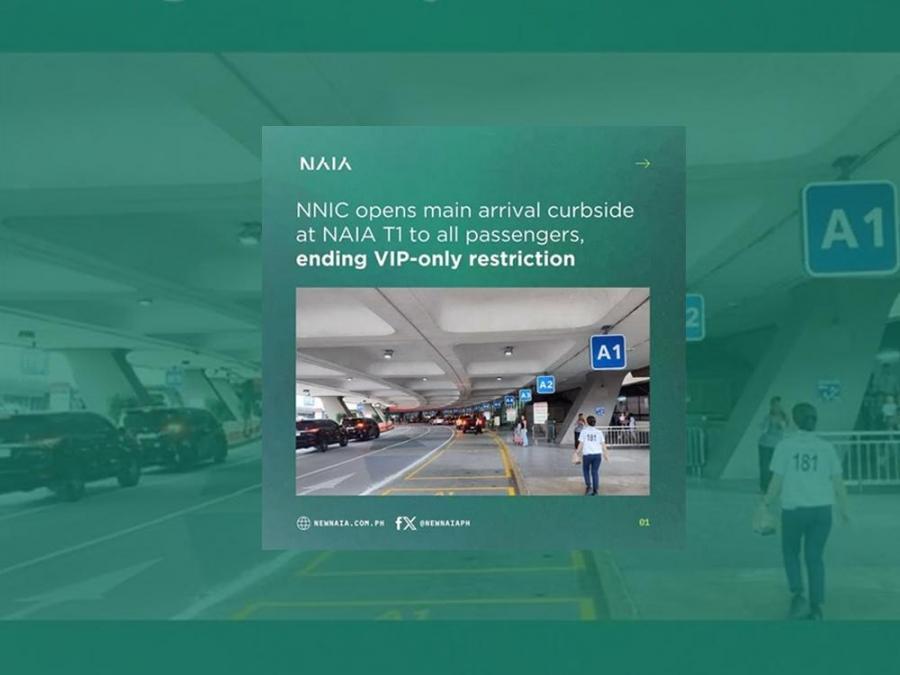 NAIA T1 derestricts main arrival curbside for passenger pick ups