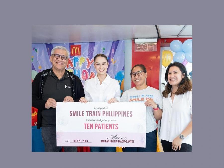 Marian Rivera pledges support for Smile Train Philippines patients