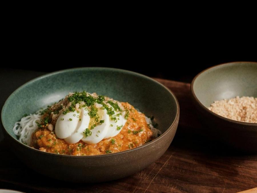 Pancit palabok, named Best Noodle Dish in the Philippines