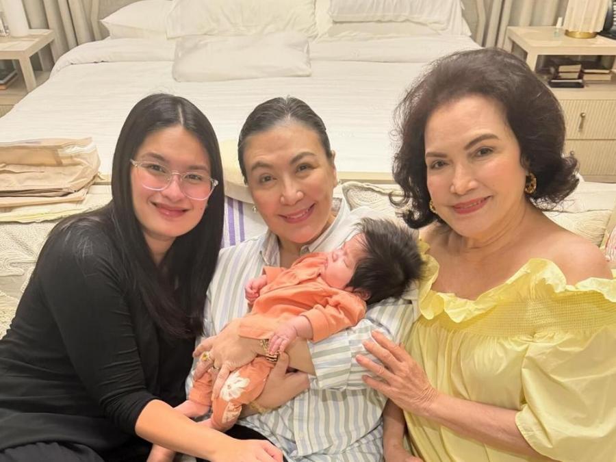 Sharon Cuneta meets Tia, Vic Sotto and Pauleen Luna's newborn daughter | GMA Entertainment