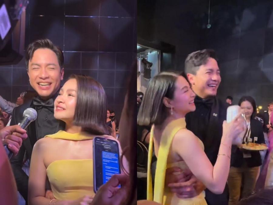 Kulitan nina Alden Richards at Barbie Forteza sa 75th anniversary event ng GMA, kinaaliwan ...