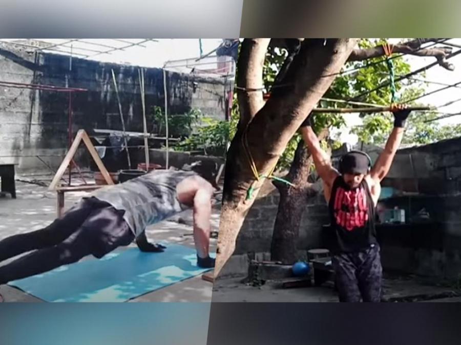 This fitness buff made his own DIY gym equipment using scrap wood ...