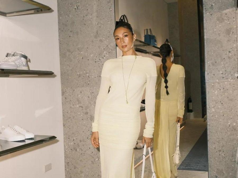 Solenn Heussaff looks sleek at Givenchy store opening