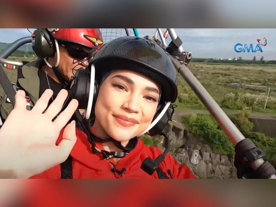 Rhian Ramos tries paramotor sky adventure in Tarlac: 'I need an adrenaline rush!' | GMA ...