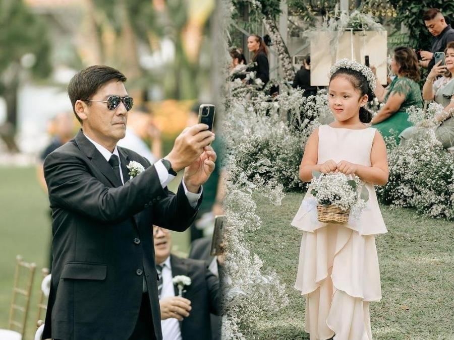 Vic Sotto is one proud dad as Tali fulfills her role as flower girl ...