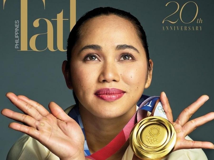 LOOK: Hidilyn Diaz is cover girl of local lifestyle magazine's 20th ...