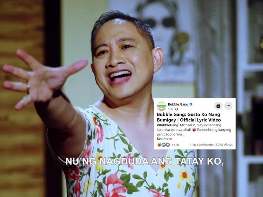 Michael Vs Gusto Ko Nang Bumigay Reaches 3 Million Views On Facebook In Less Than 24 Hours
