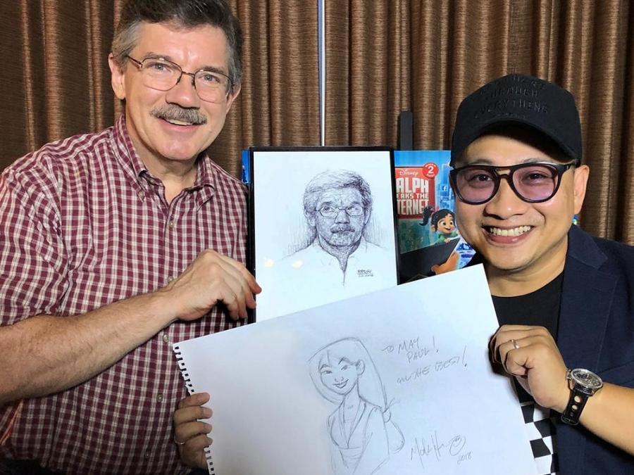 LOOK: Michael V. swaps artwork with Disney animator | GMA Entertainment