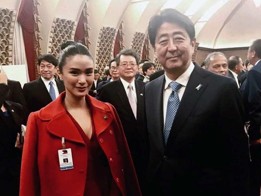 LOOK: Heart Evangelista meets Japan Prime Minister Shinzo Abe | GMA ...