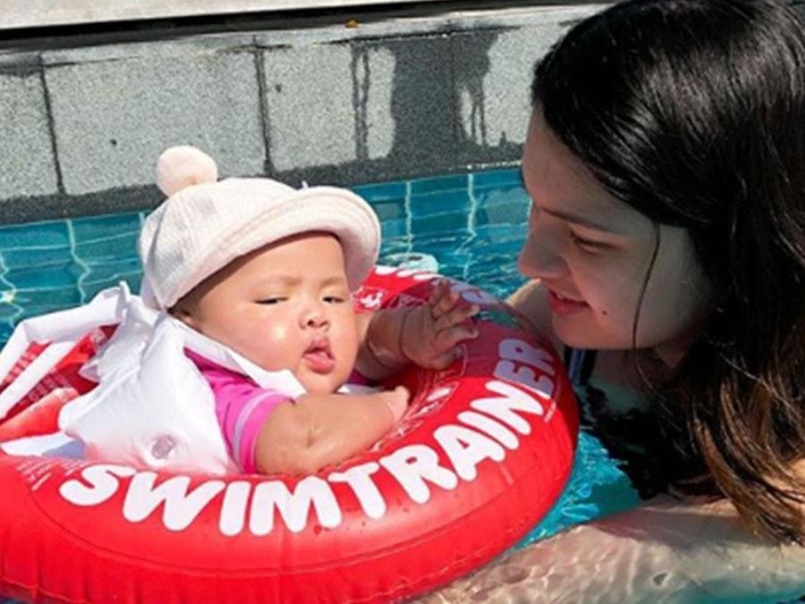 LOOK: Baby Tali takes her first dip in the pool | GMA Entertainment