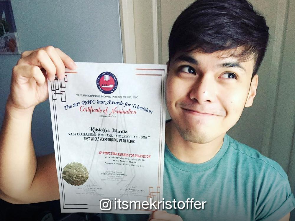 Kristoffer Martin receives acting nomination for 'Magpakailanman' role ...