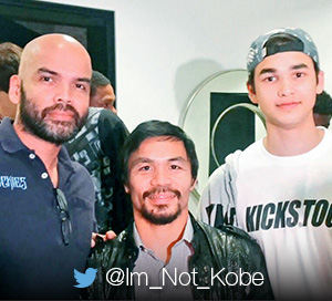 Manny Pacquiao, binisita ni Kobe Paras kasama ang LA Cathedral Phantoms ...