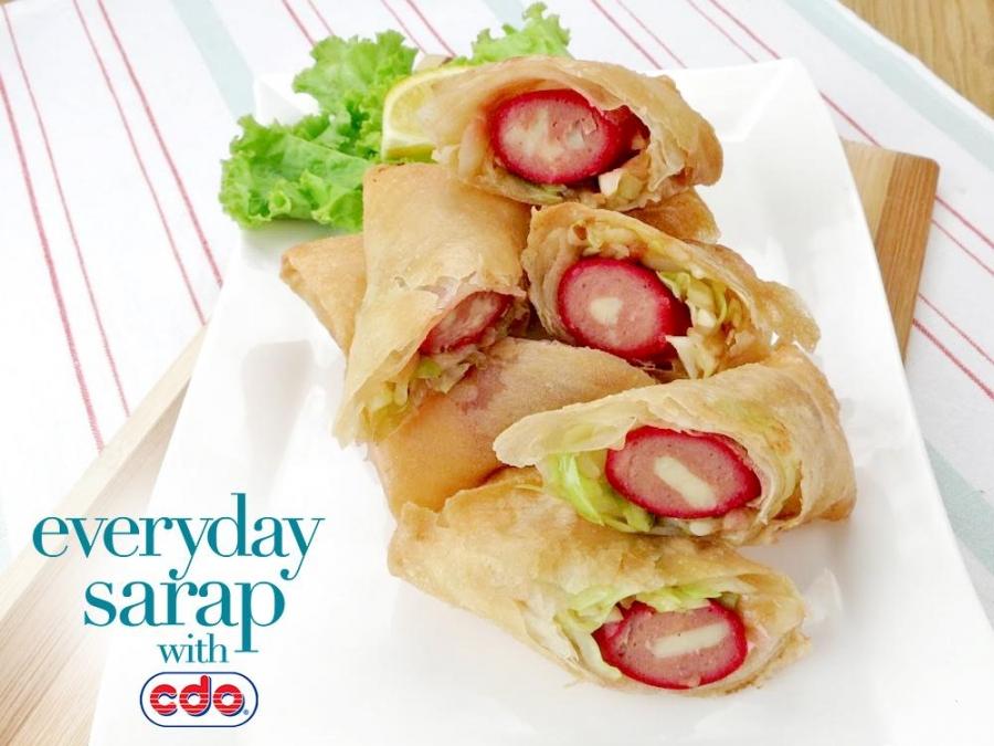 Recipe: Fried CDO Idol Cheesedog Spring Rolls