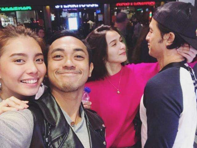 'My Love From The Star' beshies Jennylyn Mercado, Analyn Barro, and Nar Cabico in Paris, France ...