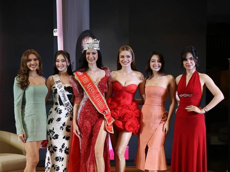 Miss Globe Chayanthanus Saradatta receives a warm welcome from Filipino queens