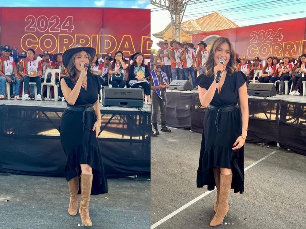 Andrea Torres, Lianne Valentin, at Angela Alarcon, nakisaya sa Corrida ...