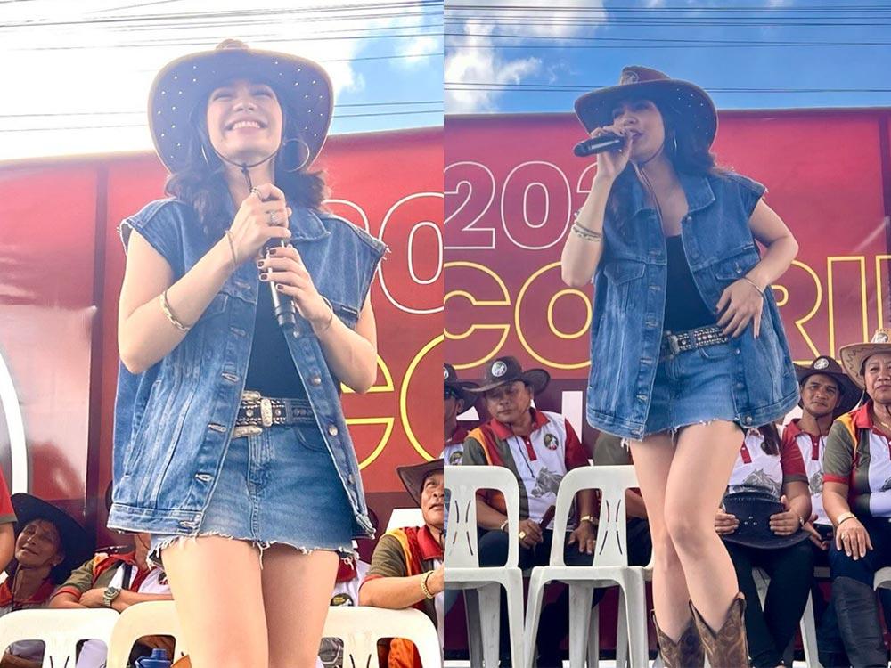 Andrea Torres, Lianne Valentin, at Angela Alarcon, nakisaya sa Corrida De Cavalos de Calaca sa ...