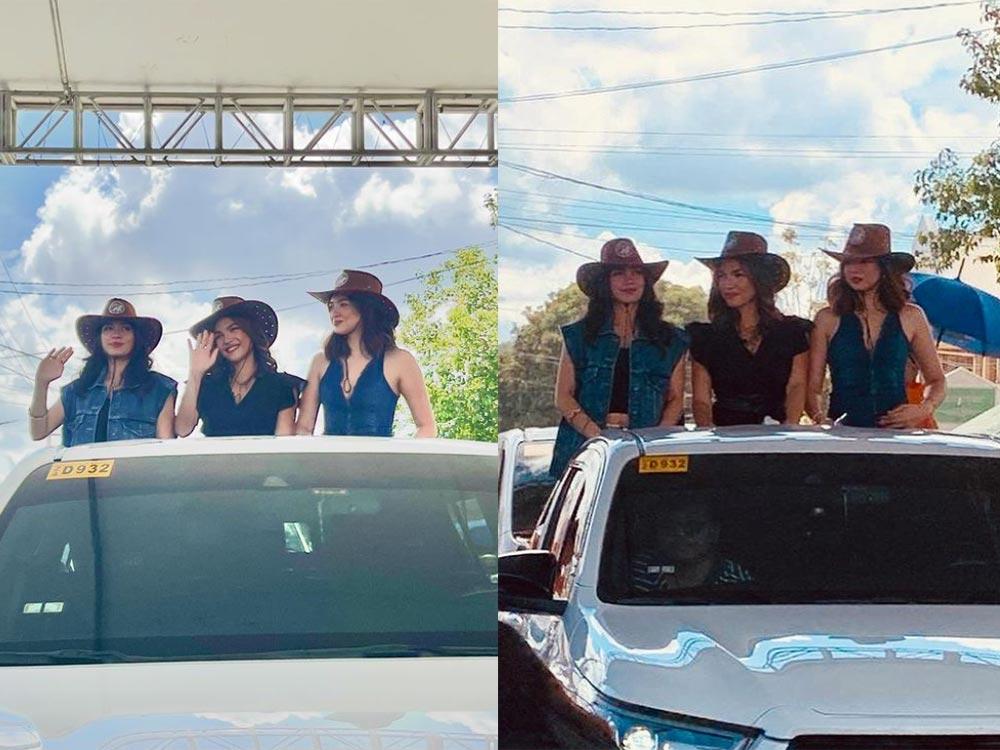 Andrea Torres, Lianne Valentin, at Angela Alarcon, nakisaya sa Corrida De Cavalos de Calaca sa ...