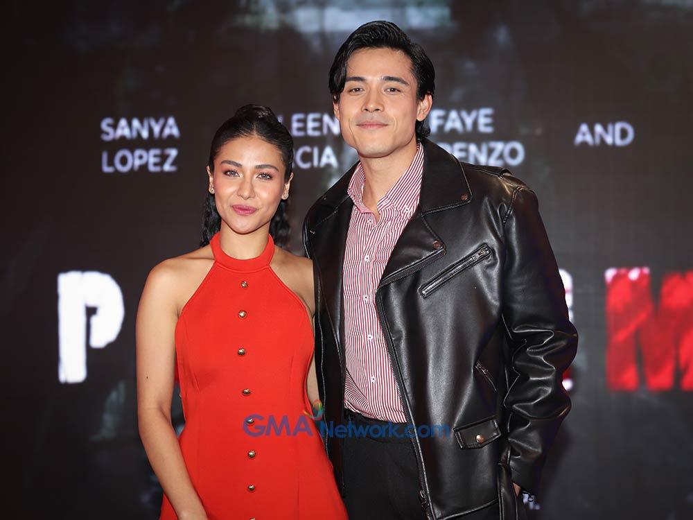 At the premiere night of 'Playtime' starring Sanya Lopez, Coleen Garcia, Faye Lorenzo, and Xian ...